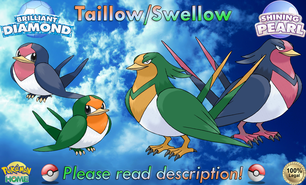 Taillow Evolution Chart Pokemon Scarlet And Violet Shiny Staraptor
