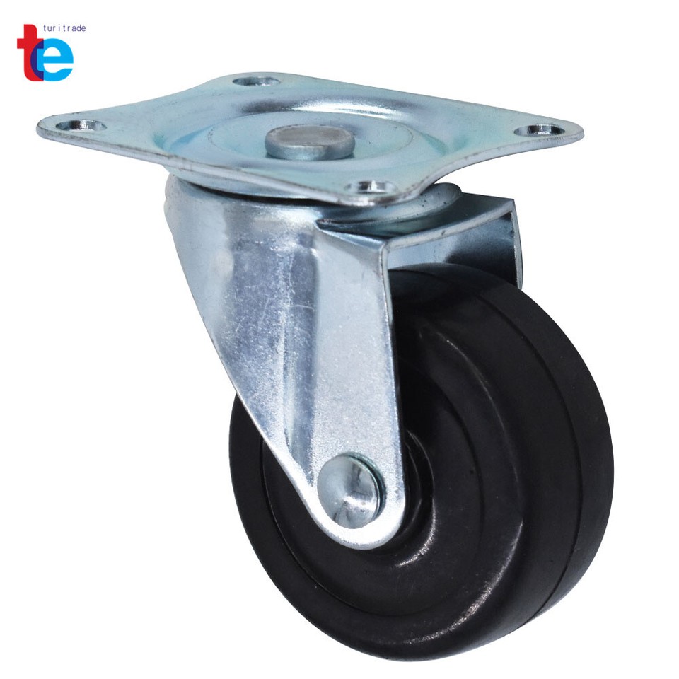 24 Pack Heavy Duty 2" Swivel Caster Wheels Rubber Base With Top Plate ...