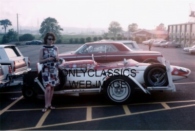 1968 Lloyd Ruby Mongoose Offy on Trailer 8x12 Photo Indy 500 Early Auto ...