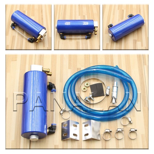 HQ Universal Aluminum Car Racing Oil Catch Tank Can Reservoir Turbo ...