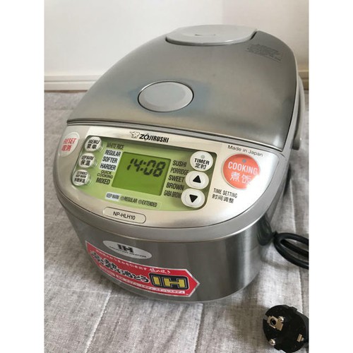 ZOJIRUSHI Electronic Rice Cooker NP-HLH10-XA Stainless 220-230V GABA ...