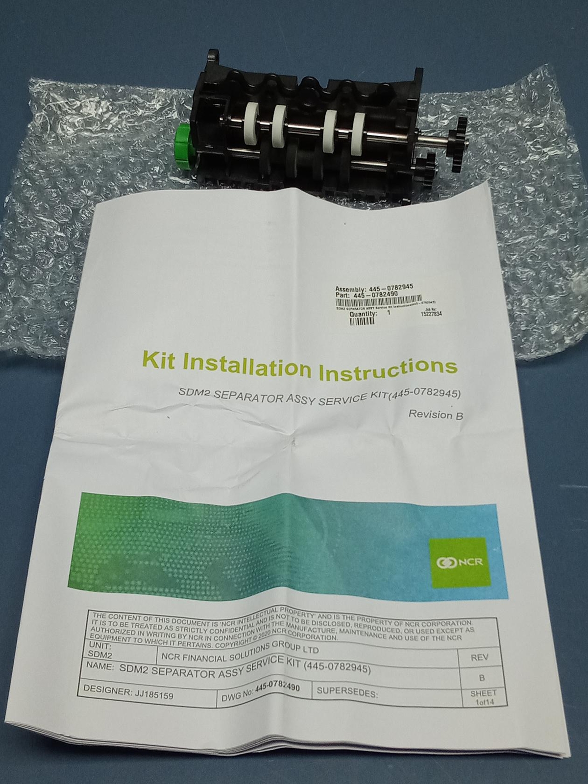 NCR - 445-0782945 - SDM2 Separator Assembly Service Kit - 4450782945 | eBay
