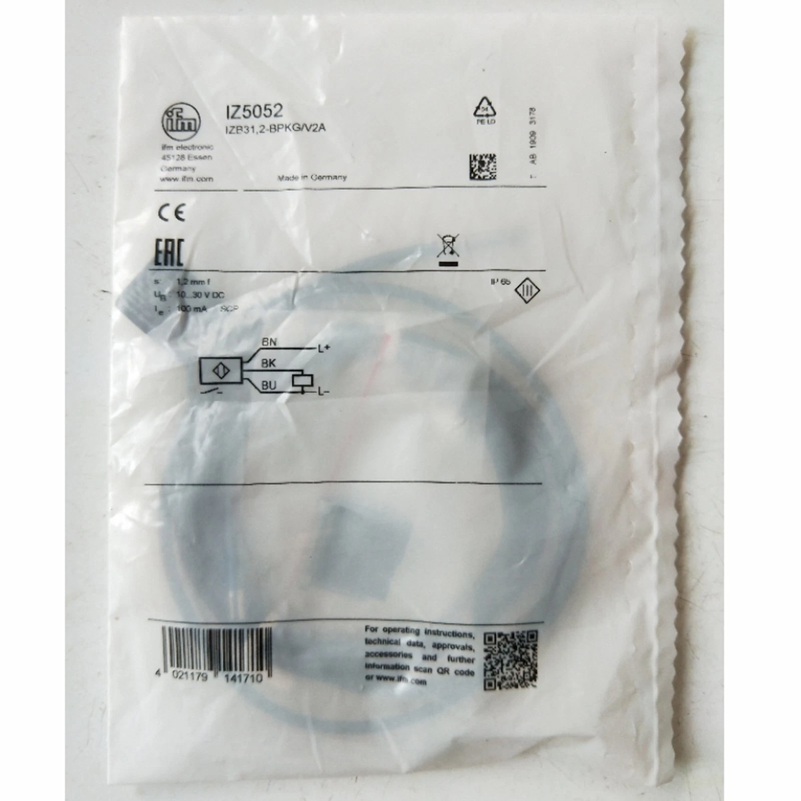 1PC New IFM IZ5052 Proximity Switch IZ5052 Free Shipping | eBay