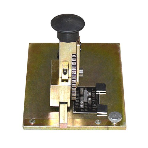 Hand beat type label printer metal sign markin machine digital letter ...