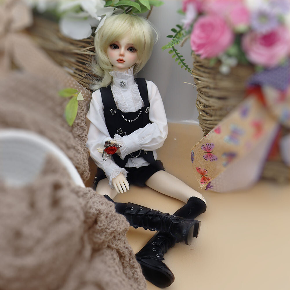 1/4 BJD Doll Full Set Handsome Boy Resin Ball Joint Eyes Face Makeup Wig Clothes | eBay