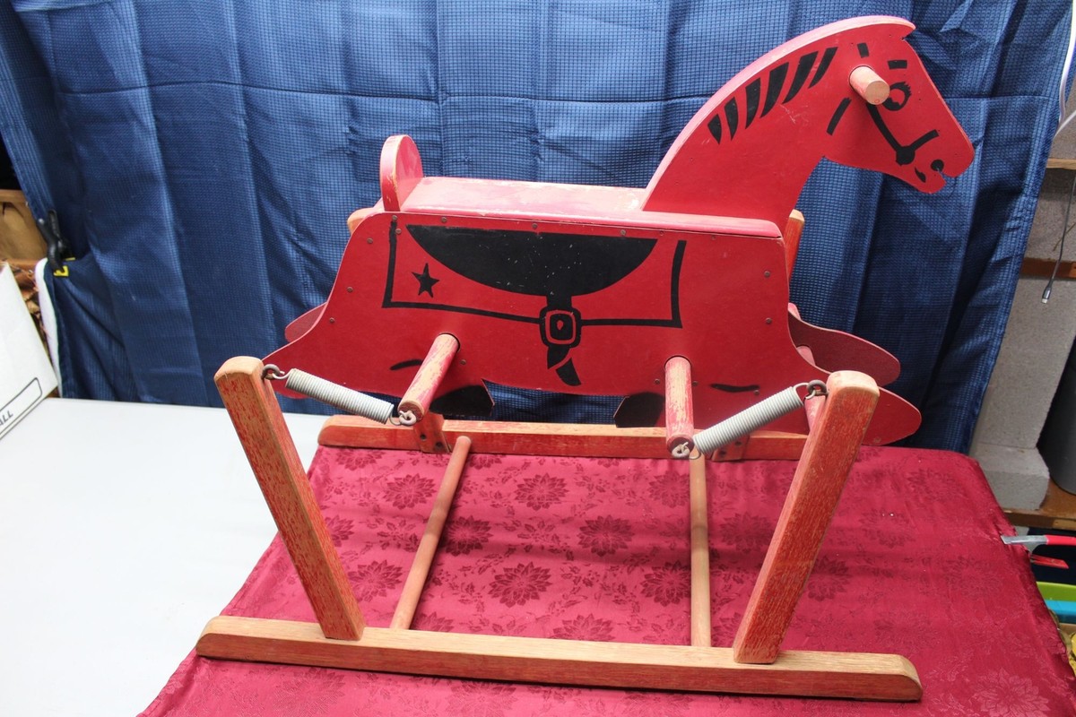 1950s Hobby Horse Vintage Dollhouse Miniature ~ Hobby Horse & Sled
