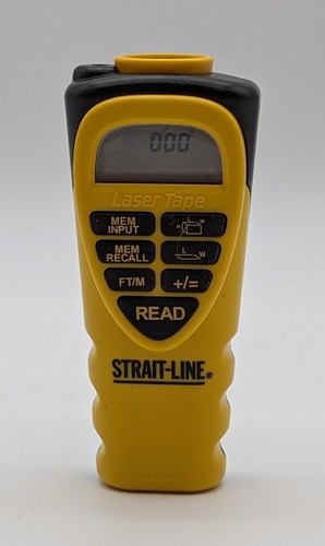 Strait Line Laser Measure Tape Press Aim & Measure. Tested & Working ...