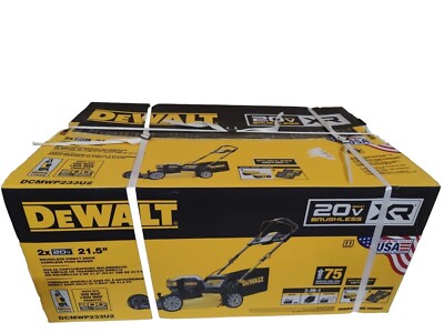 NEW SEALED! DEWALT DCMWP233U2 21.5 in. 20-V XR Push Lawn Mower w/2 ...