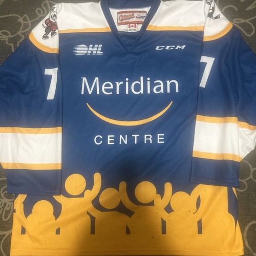 Niagara Ice Dogs Jersey Blue Alternate 56 XXL CCM CHL OHL 2XL Game ...