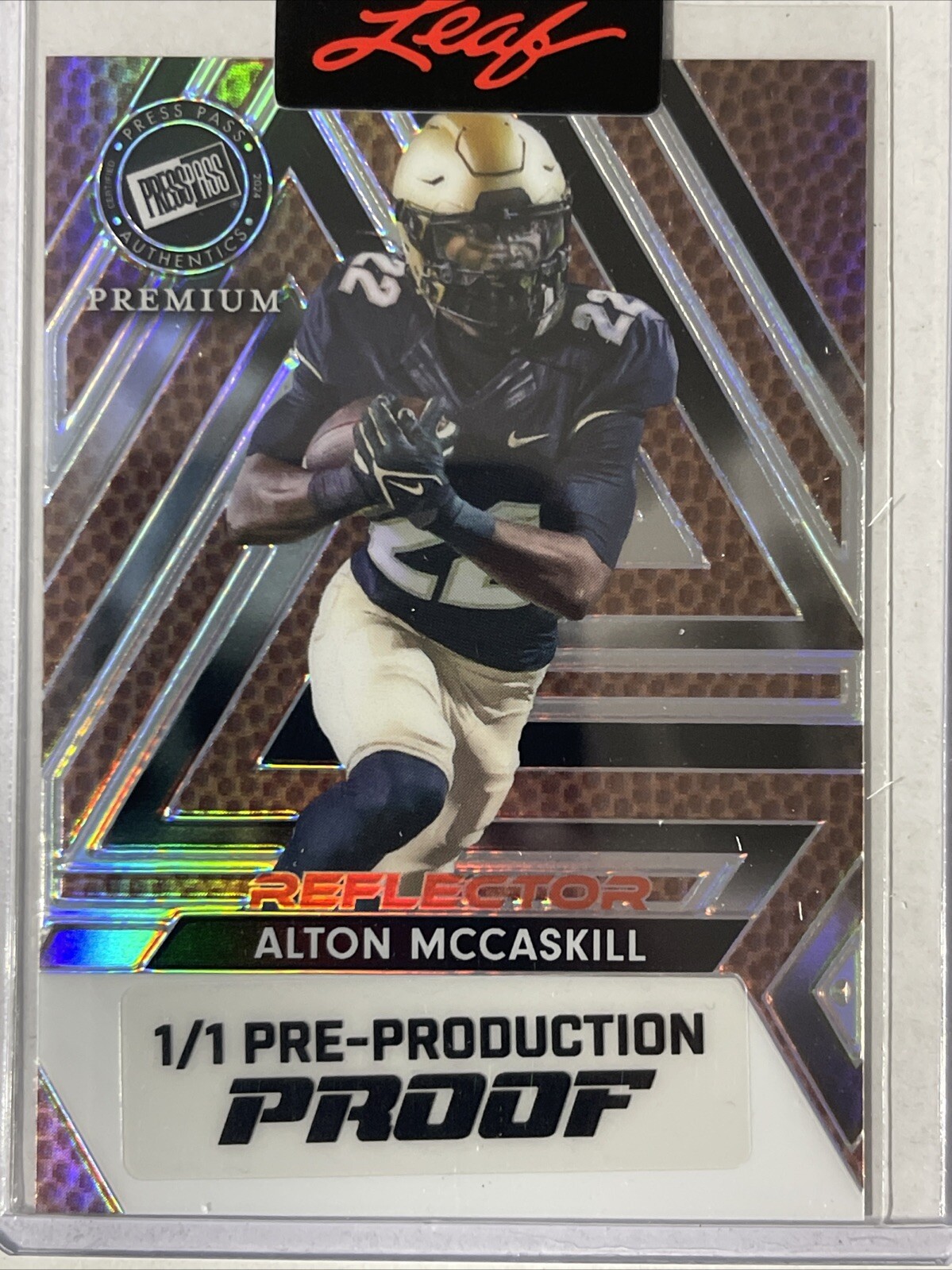 2024 LEAF PressPass Premium Metal Alton McCaskill Pre-Production Proof 1/1 | eBay