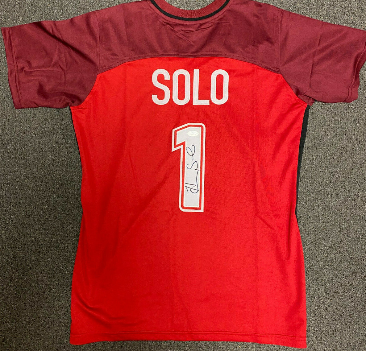 Hope Solo Autographed Jersey Team USA Soccer JSA STICKER ONLY | eBay