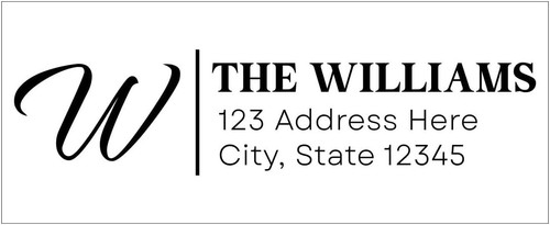 Custom Initial and Name Address Stamp: Personalized Self-Inking Stamp ...