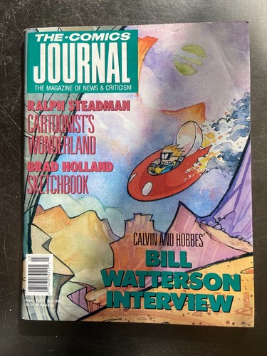 COMICS JOURNAL #127 - RARE BILL WATTERSON CALVIN AND HOBBES INTERVIEW ...