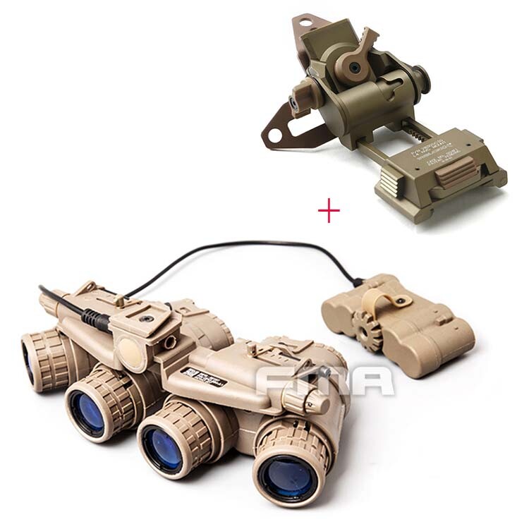 FMA Metal L4g30 Helmet NVG Mount + GPNVG 18 Night Vision Goggles NVG ...