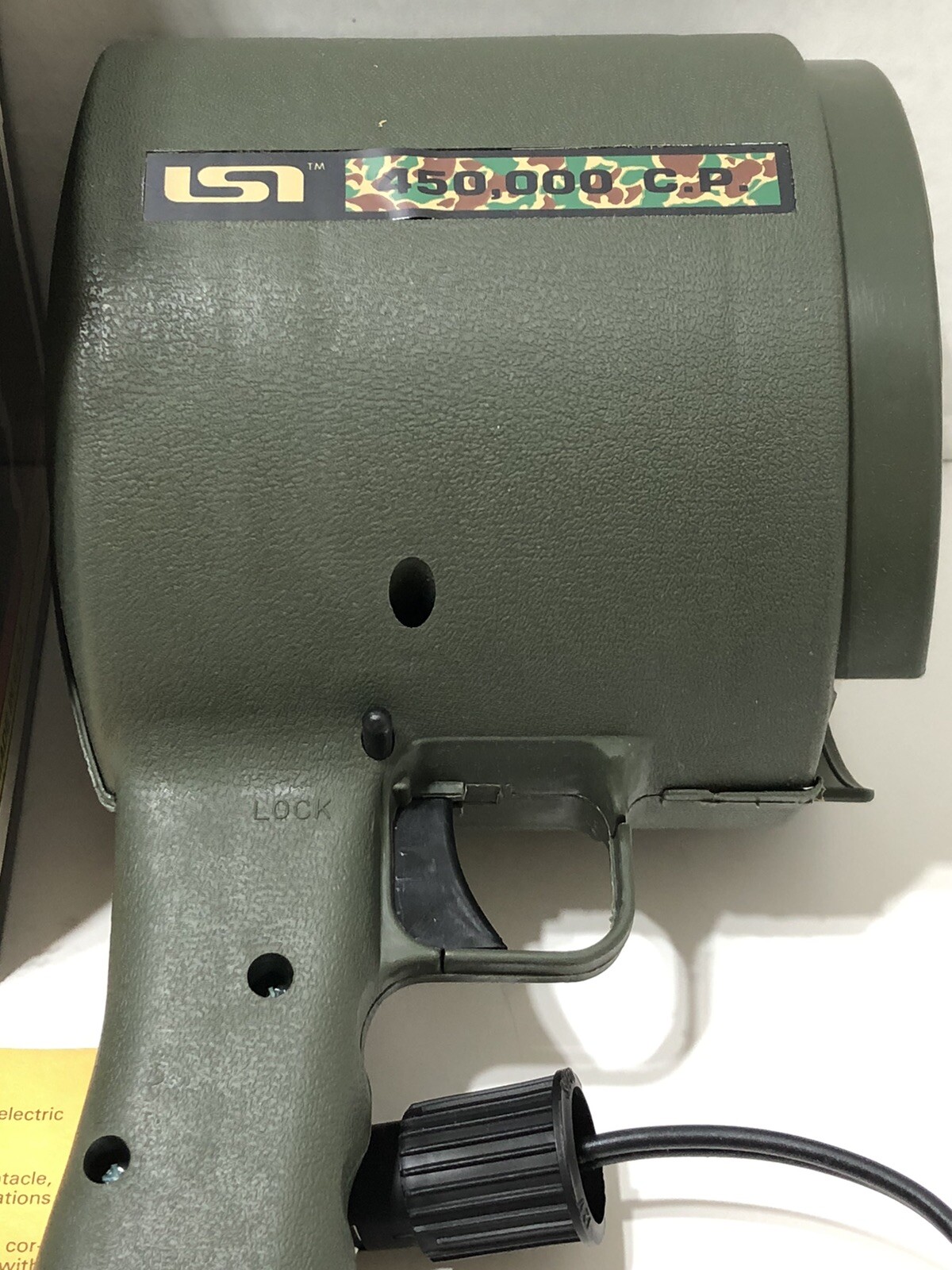 Vintage 450,000 CP SPOTLIGHT Lectro Science NITE TRACKER 450 Handheld ...