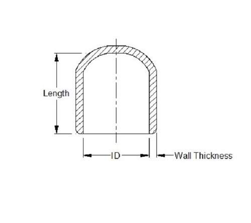 Packs of 5 PVC Stud End Caps, 50mm - 120mm - For Covering & Protecting ...