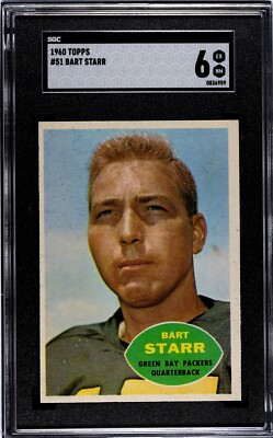 1960 Topps - #51 Bart Starr - Green Bay Packer - SGC Graded 6 - MVP - NFL | eBay
