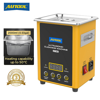 AUTOOL CT80 Diesel Fuel Injector Cleaner Ultrasonic Heating Cleaning ...
