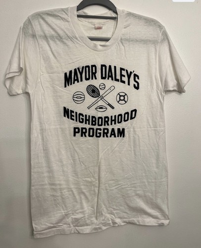 VINTAGE 1960s/70s MAYOR DALEY’S NEIGHBORHOOD PROGRAM CHICAGO TEE SHIRT ...