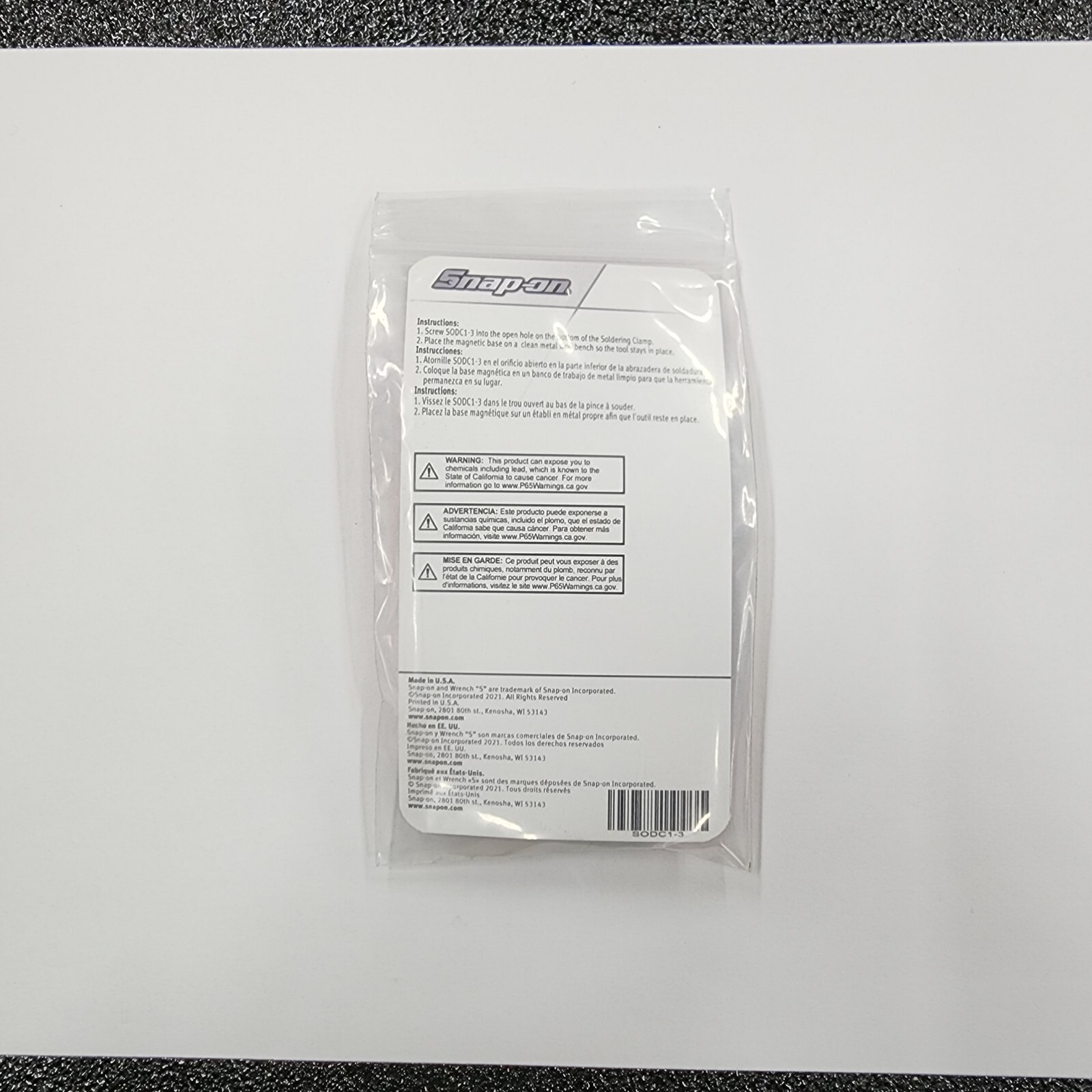 Snap-on Tools USA NEW Magnetic Soldering Clamp Stand SODC1-3 | eBay