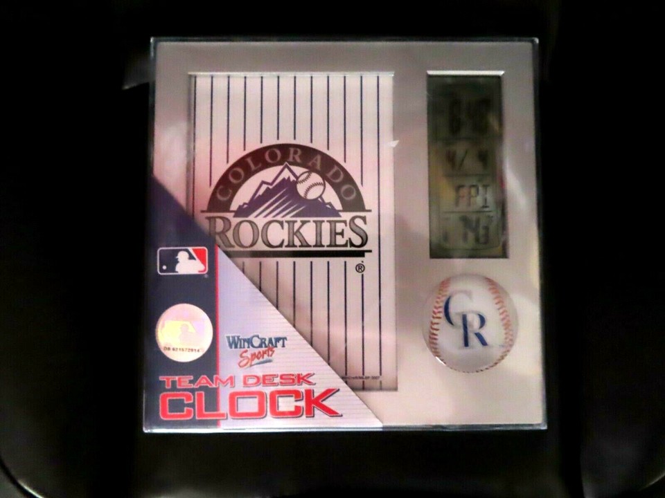 Colorado Rockies WinCraft Sports Team Desk Clock Digital clock, date ...