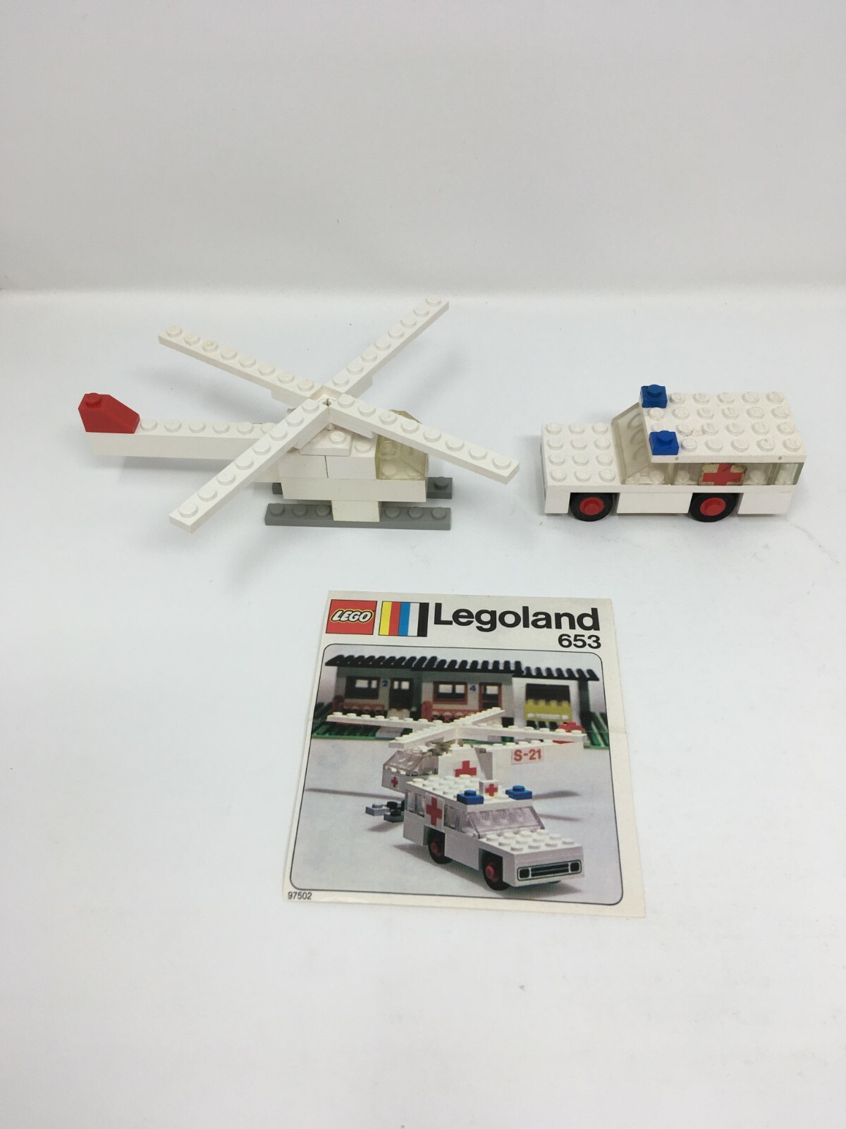 Lego 653 Rescue Units ambulance helicopter Legoland hospital 653-1 ...