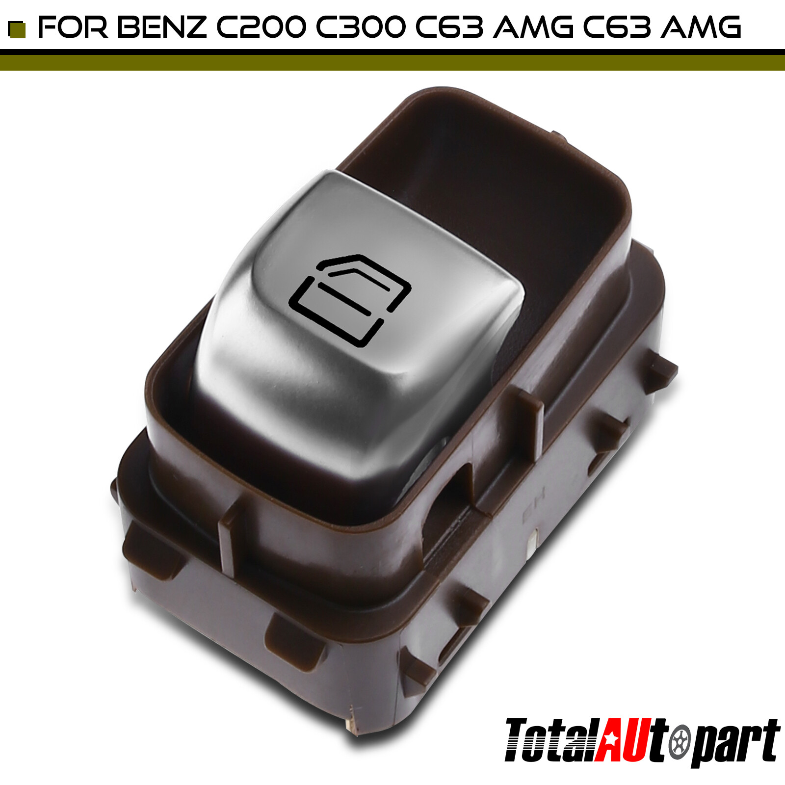 Window Switch Front Right Rear Coffee for Mercedes-Benz W205 C200 C300 ...