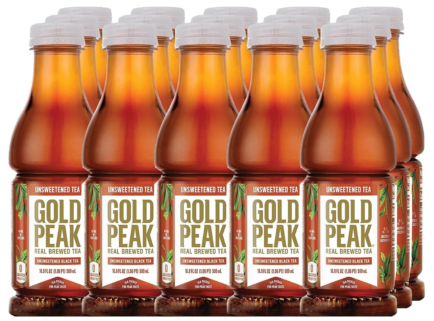 Gold Peak Unsweet Tea 16.9oz, 15 Pack Bottles, Black Tea | eBay