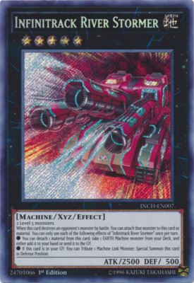 Yugioh! LP Infinitrack River Stormer - INCH-EN007 - Secret Rare - 1st ...