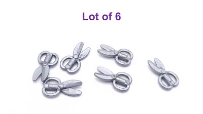 Lego Mini Figure Scissors Flat Silver Utensil Lot of 6 | eBay