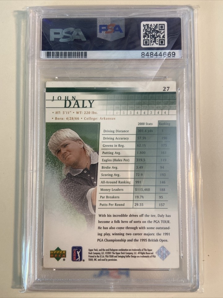 2001 Upper Deck John Daly Autograph PSA/DNA Authentic | eBay