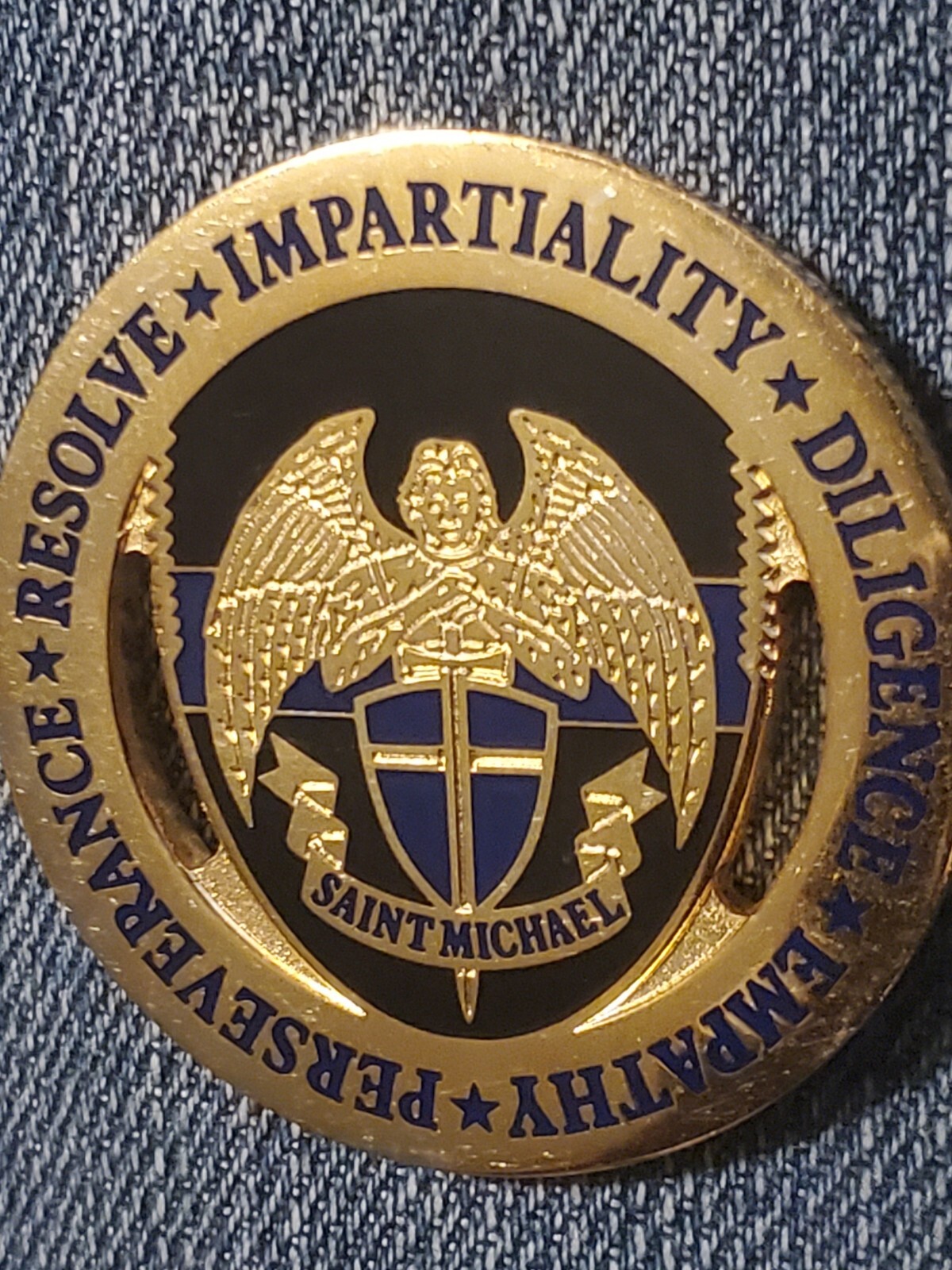 NAMED COMMANDER JUSTIN CARMICHAEL Round Rock Police DEPT Challenge Coin ...