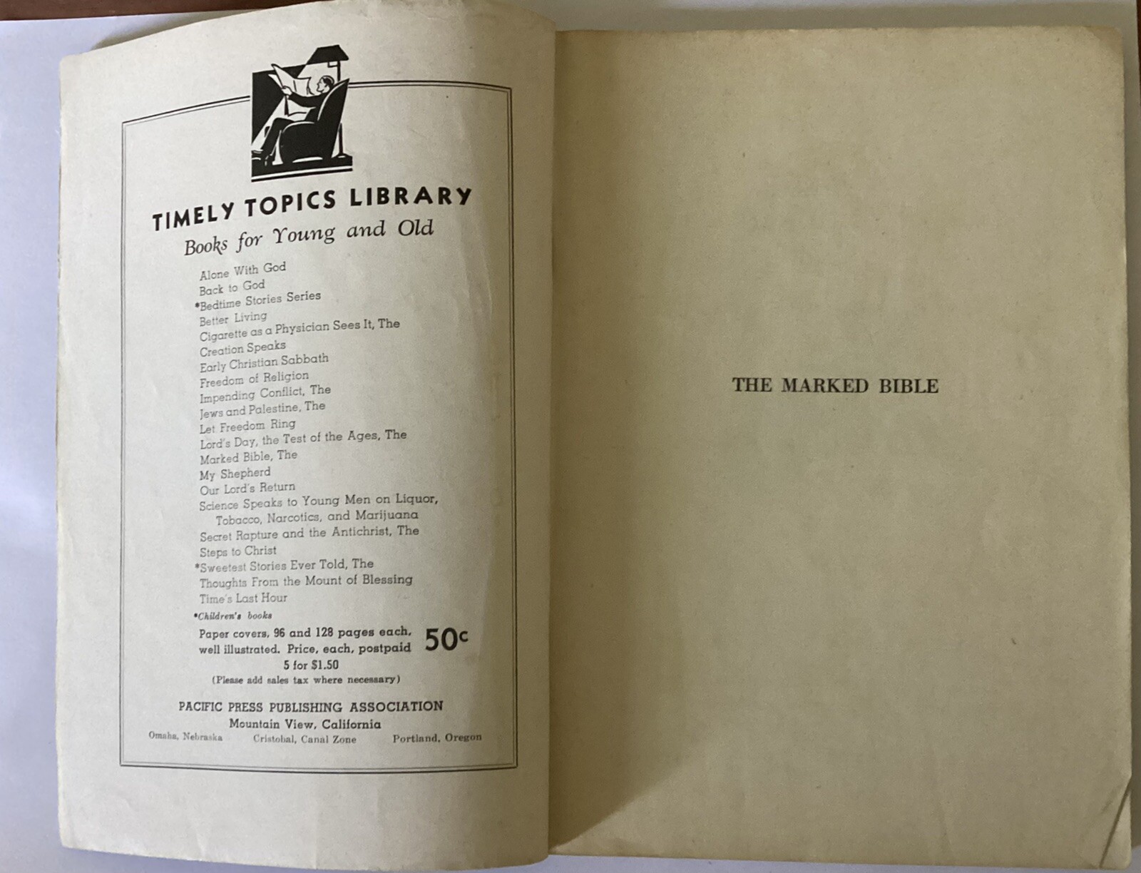 Book, “The Marked Bible,” By Charles Taylor, 1922, USA | eBay