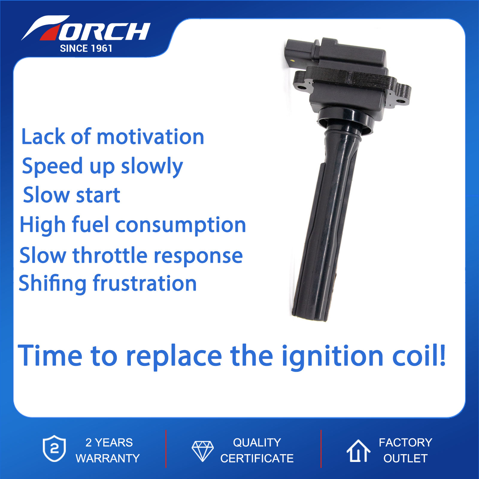 6x Torch Ignition Coil TEX20013 Replace for 33410-77E22 UF237 UF237T ...