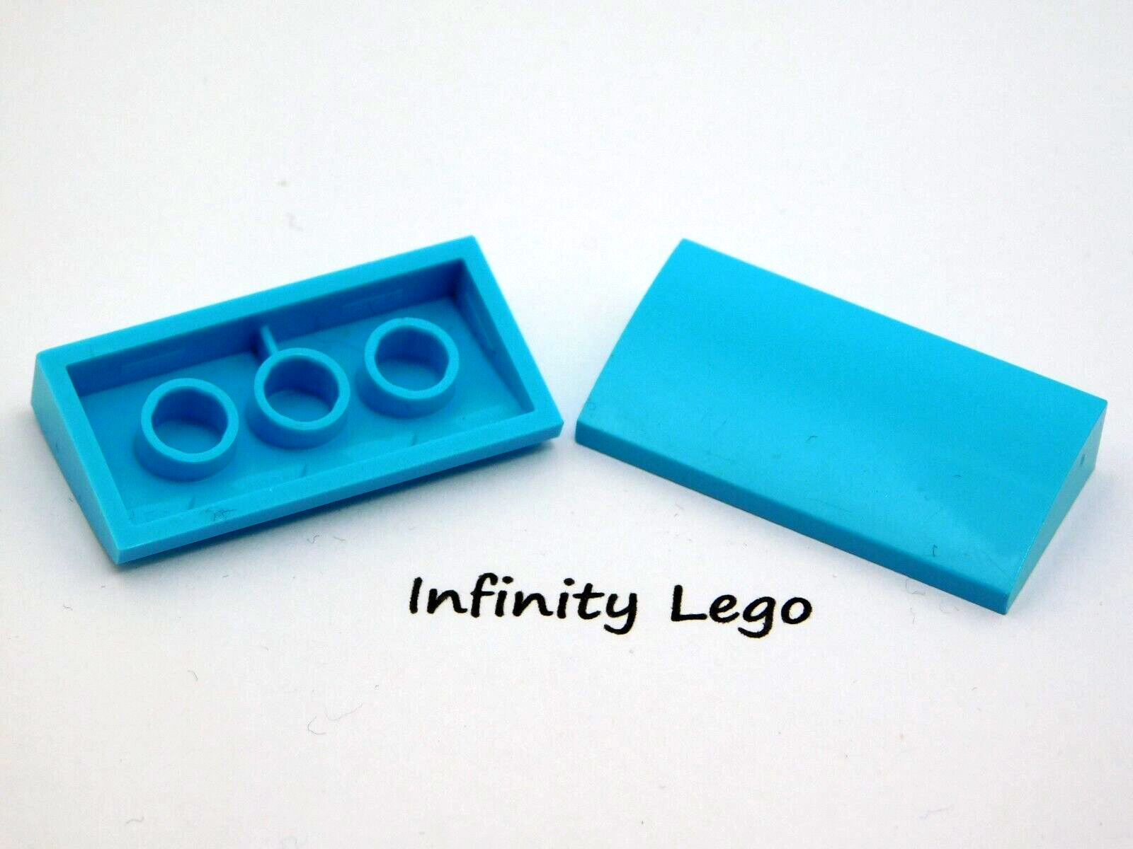 12 LEGO Medium Azure Curved Slope 2 x 4 x 2/3 Bottom Tubes (88930) - 12 ...