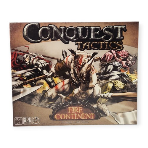 Conquest Tactics Fire Continent Strategy Game New 2 Player Ages 13 ...