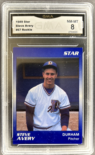 1989 Star #67 - Steve Avery - Durham Bulls Atlanta Braves - Graded GMA ...