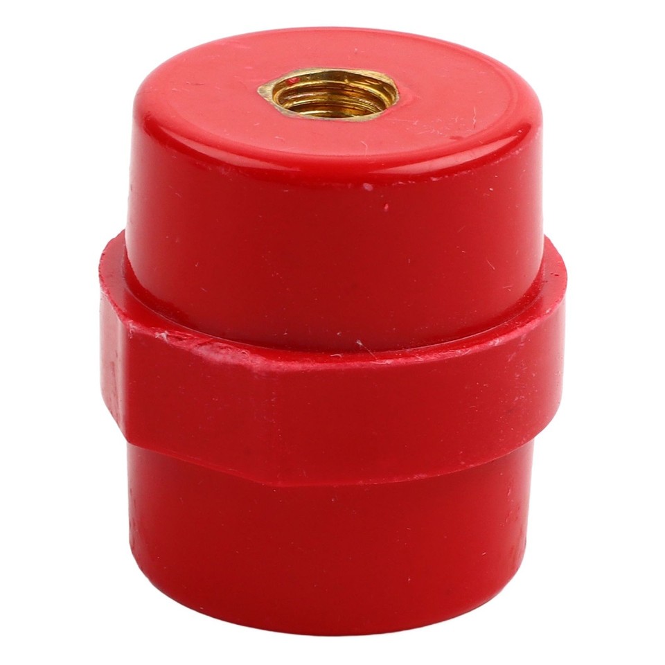 Cylindrical Shape 10 Pcs Red Busbar Insulators For Electrical ...
