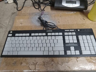 Compaq Keyboard 5137 5188-0989 REV 1.4 Black w/ Gray Keys | eBay