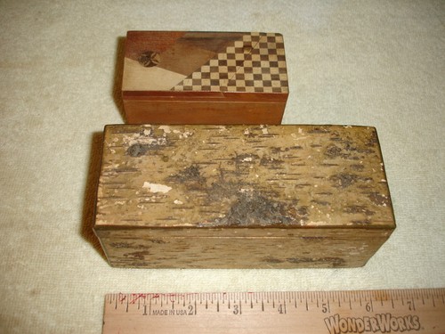 Antique Small Wooden Boxes - 2 Each | eBay