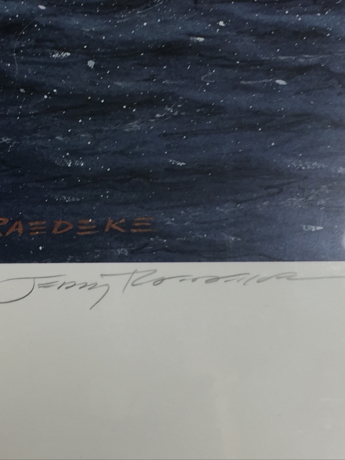 Jerry Raedeke, 1990 DU, , “Last Day”2275/3800;Not Mint,Unframed. Artist ...