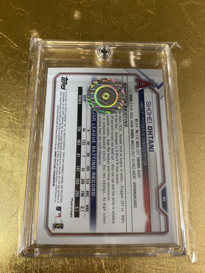 2021 Shohei Ohtani TOPPS Chrome BLACK CUSTOM ART CARD | eBay