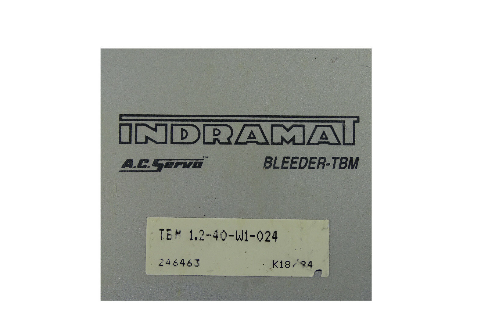 Indramat TBM 1.2-40-W1-024 TBM1.2-40-W1-024 AC Servo Bleeder-TBM Garantie 1M VAt | eBay.de