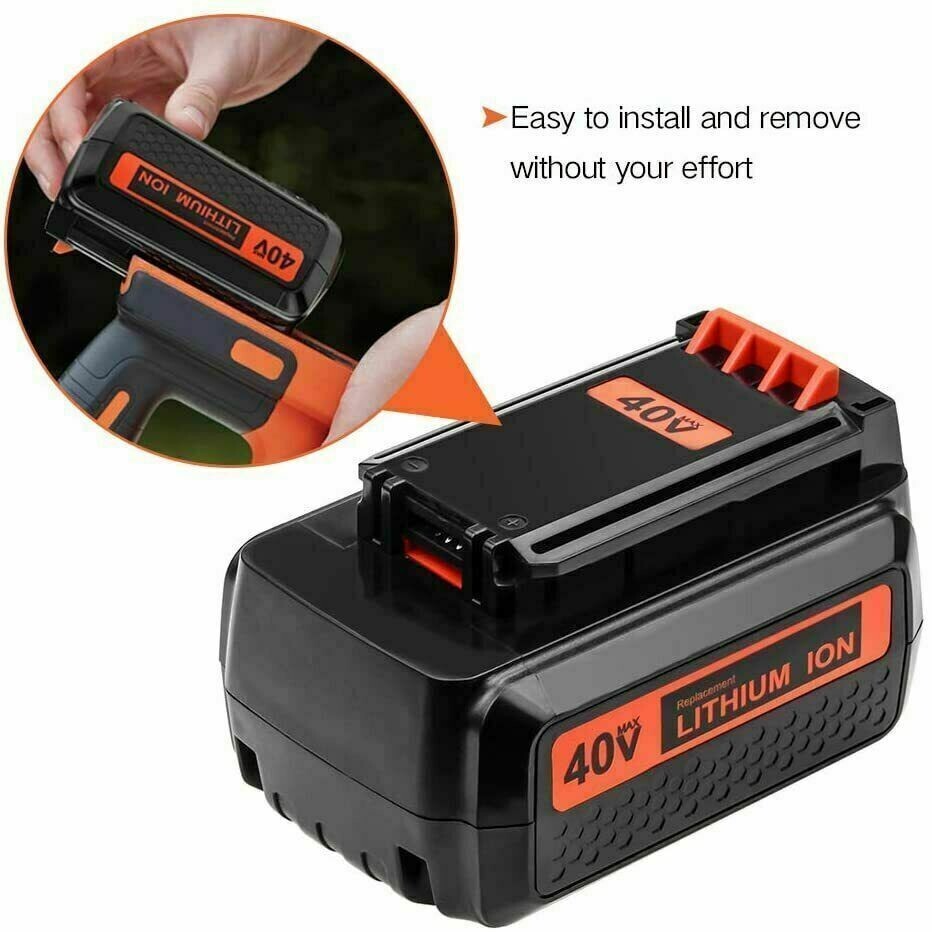 40V 2.0Ah for Black+Decker 40 Volt Max Lithium Battery / Charger LBXR36 ...