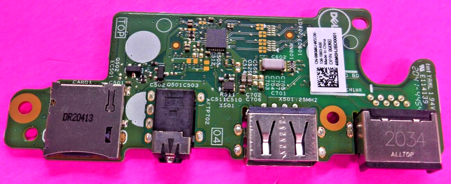 NEW Dell Vostro 5490 5590 USB SD Audio Ethernet Ports Board 6KM8J | eBay