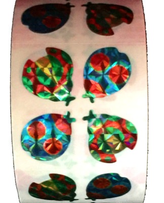 400 Lady Bug Stickers in roll of 100 modules (2"x2"). Each Sticker 1 ...