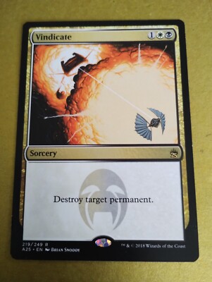 1 X MTG Magic The Gathering Masters 25 Vindicate rare card ex con | eBay