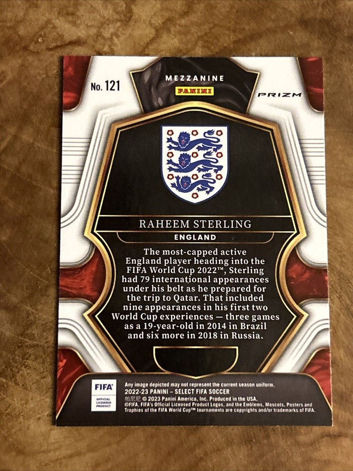 Raheem Sterling Purple England 2022-23 Panini Select Fifa #121 Mojo | eBay