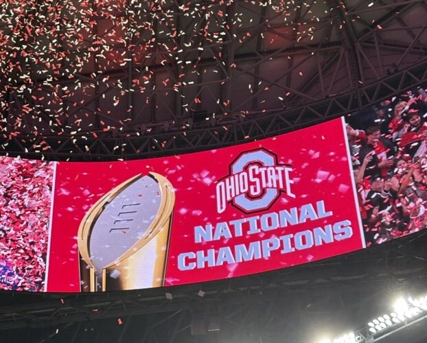 2025 CFP Ohio State Buckeyes National Championship On Field Confetti | eBay