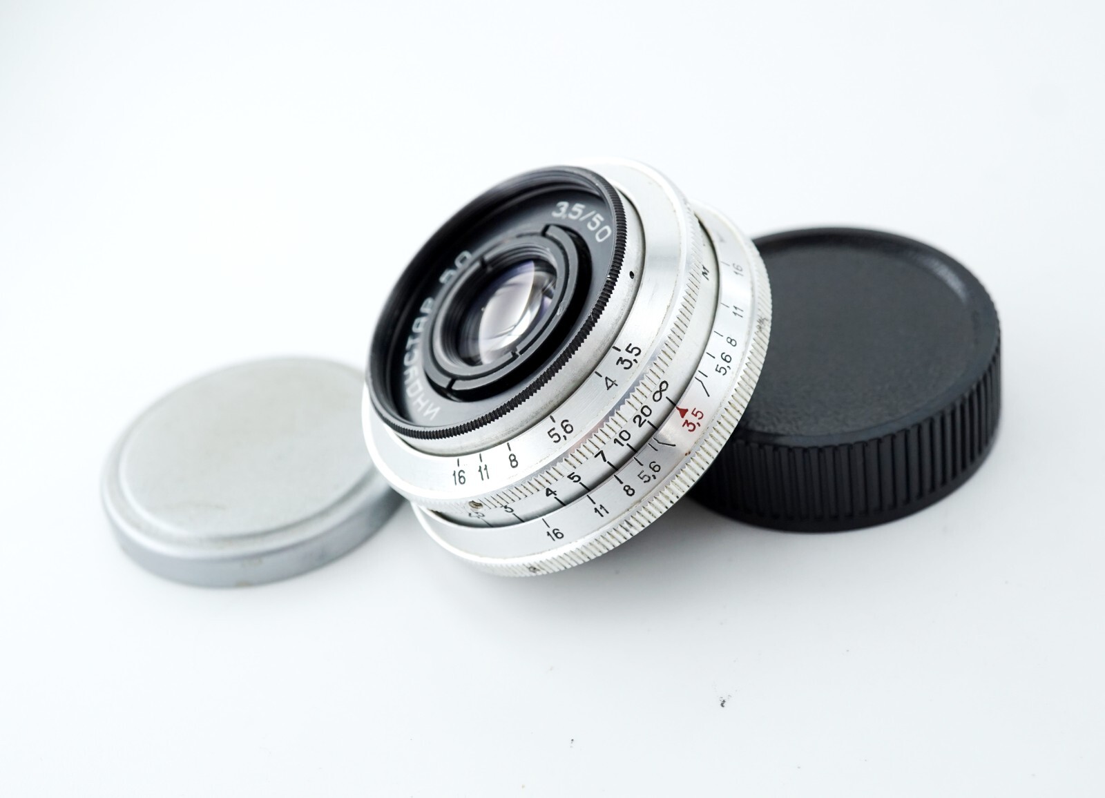 Nice vintage SLR Silver KMZ portrait Industar 50 3,5 50mm Zenit lens ...